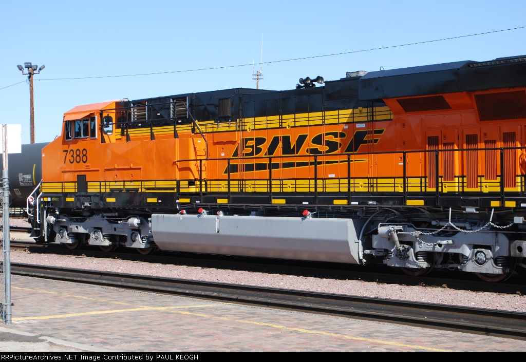BNSF 7388 passes me as she heads west towards the other shots I took of her west of Needles, CA.
